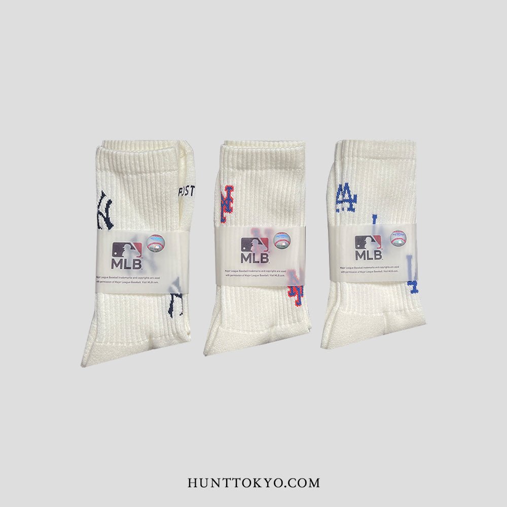 MLB TRIPLE 3 LOGO SOCKS – Hunt Tokyo